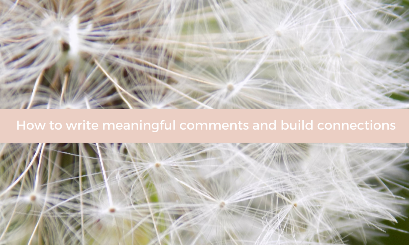 How to write meaningful comments and build connections - Sofie does Art